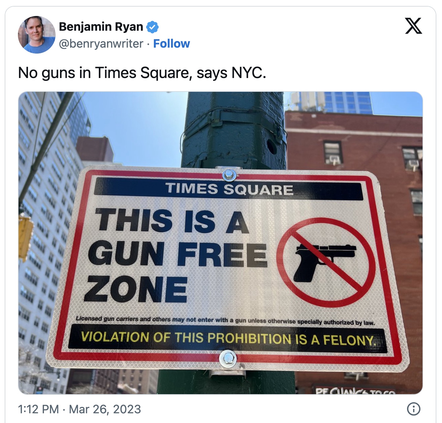 How’s That Times Square ‘Gun-Free’ Zone Working Out Mr. Mayor ...