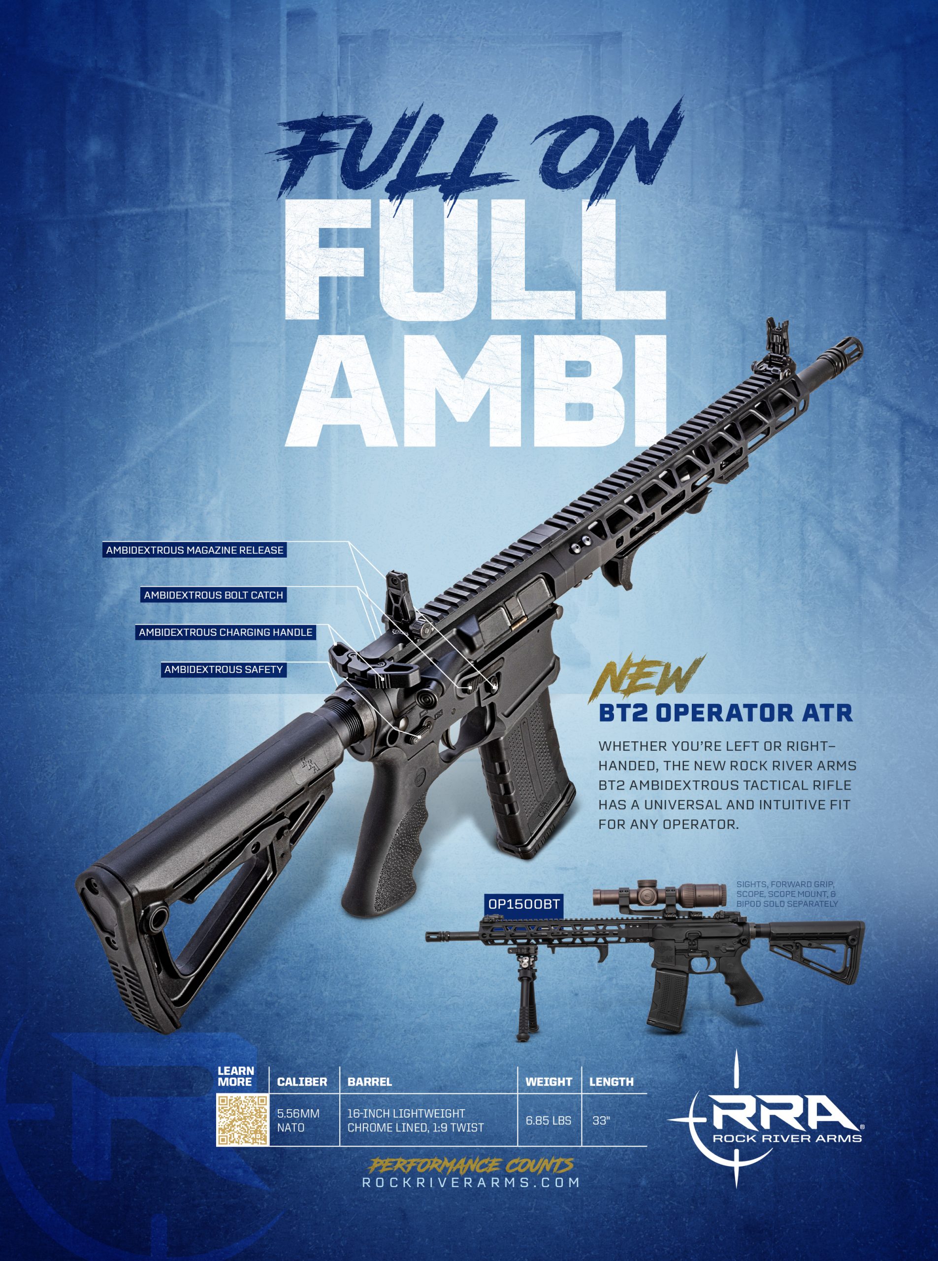 Rock River Arms Releases the Abidextrous BT-2 Operator ATR Rifle