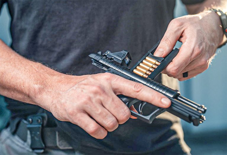 KelTec’s New PR57 5.7×28 Pistol Loads With Stripper Clips - Shooting ...
